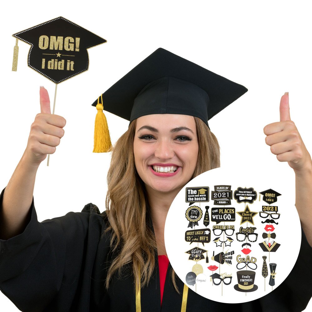 31pcs Graduation Party Paper Photo Props Photograp... – Grandado