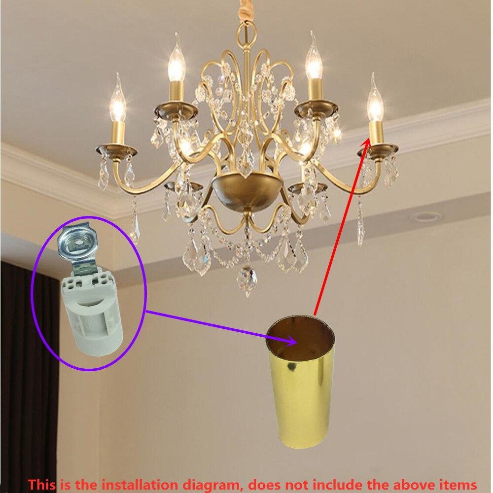 Candle lamp casing Candle lamp holder jacket Candl... – Vicedeal