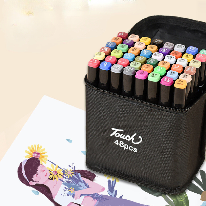 48/60/80/168 Kleuren Markers Manga Schetsen Marker... – Grandado