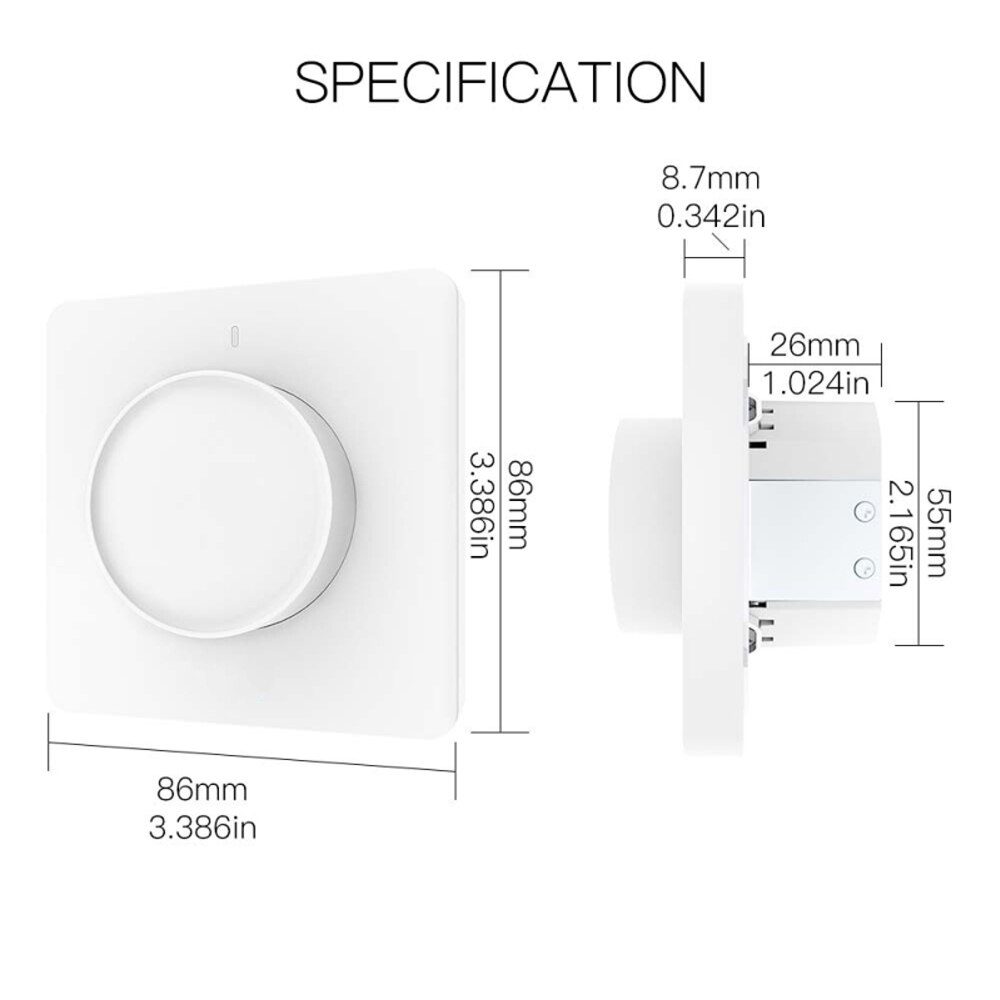 Smart Home EU ZigBee Rotary LED Light Dimmer Switc... – Vicedeal