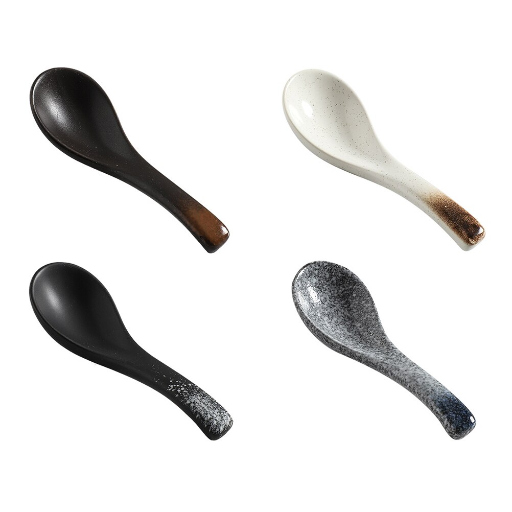 4 Pcs Retro Stijl Lepel Keramische Pap Lepel Multi... – Vicedeal