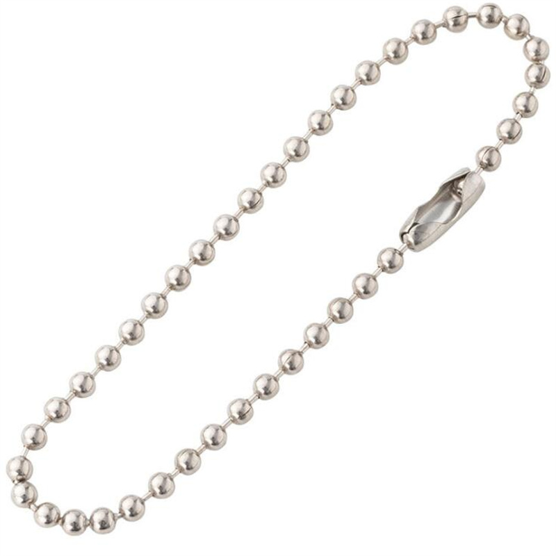 50Pcs Rhodium Ronde Bal Bead Chains 12Cm 15Cm Leng... – Grandado