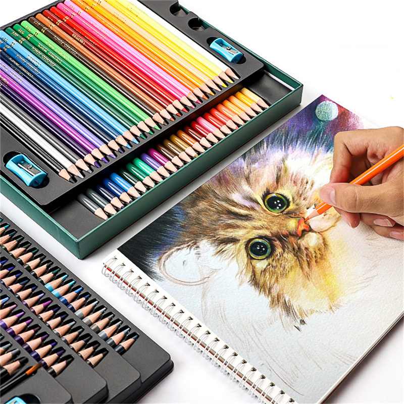 48/72/120/200 Colors Watercolor Pencils Soluble Dr... – Grandado