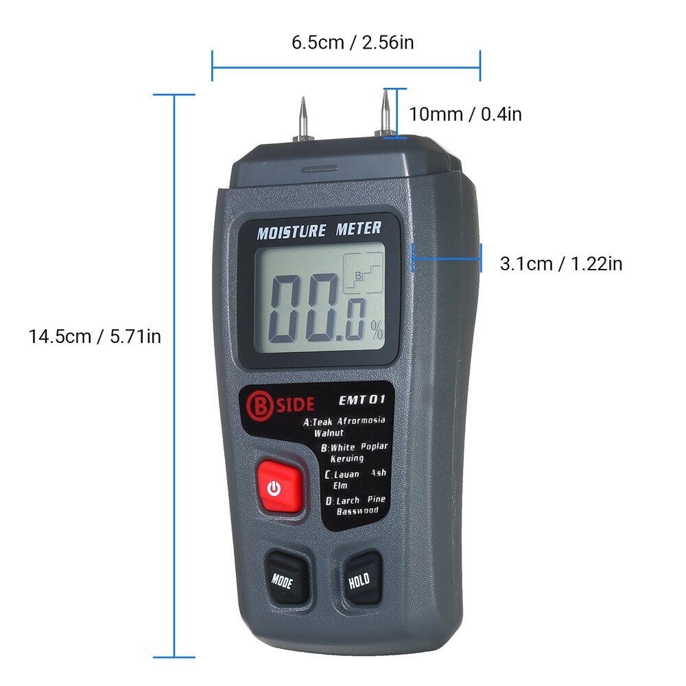 Wood Moisture Test Moisture Meter 4 Modes Hygromet... – Grandado