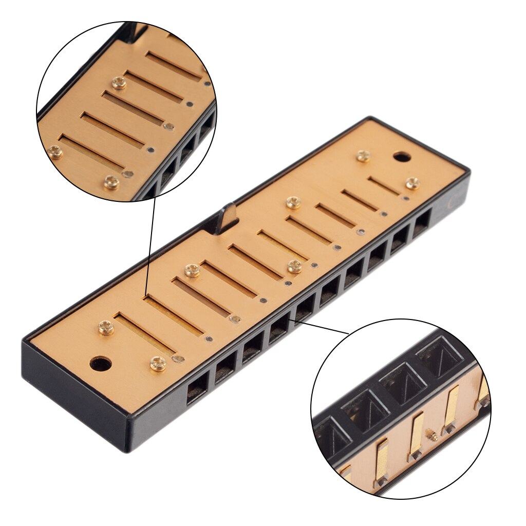 10 Hole Harmonica Comb With Reeds Set C Key For Al... – Grandado