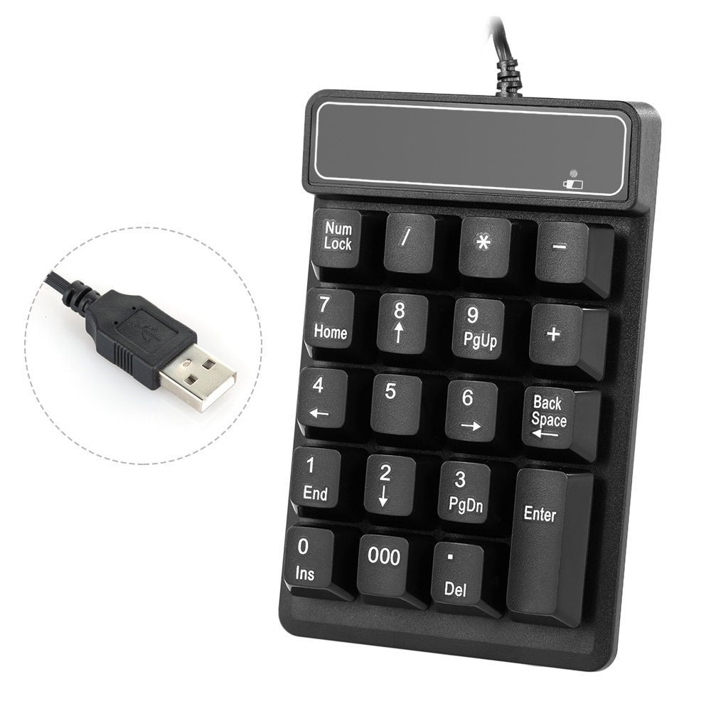 USB Wired Numeric Keypad Mechanical Feel Number Pa... – Grandado