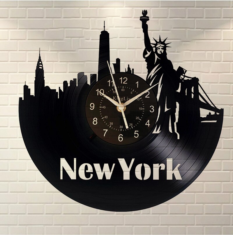 York City led Vinyl Record Wall Clock - Get unique... – Grandado