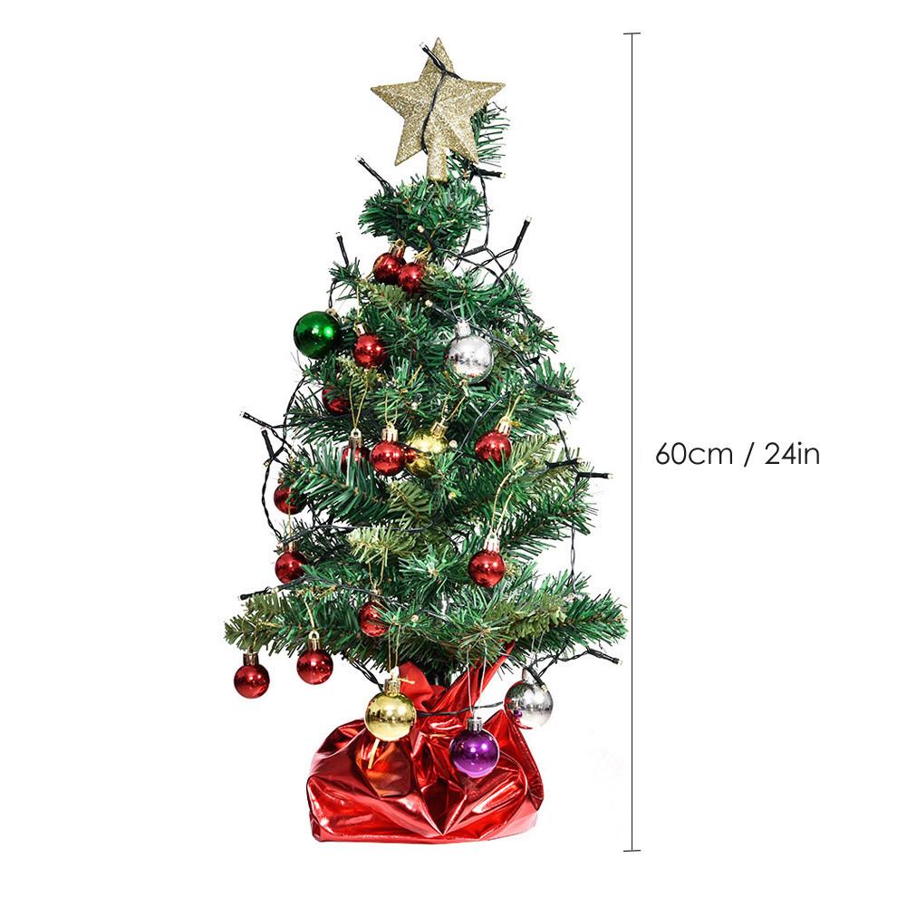 24inch Christmas Tree Set with 50 LED Lights DIY O... – Vicedeal