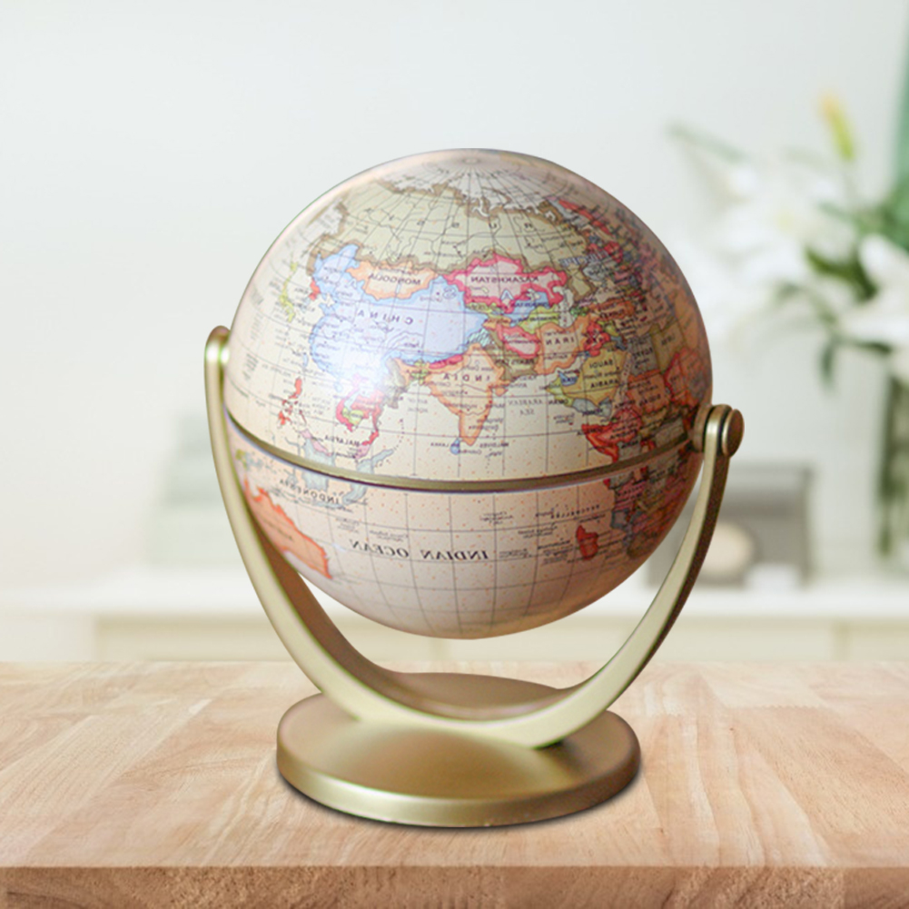 Vintage English Edition Sphere Globe World Map Geo... – Grandado