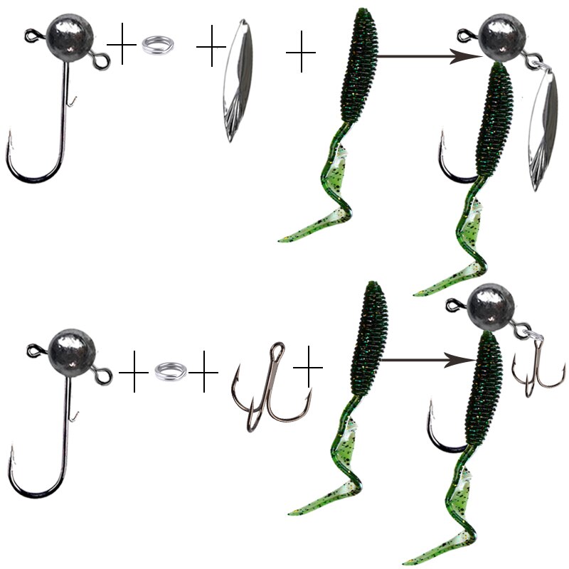 10pcs/lot Jig Head Fishing hook 3g 4g 6g 9g Round ... – Vicedeal
