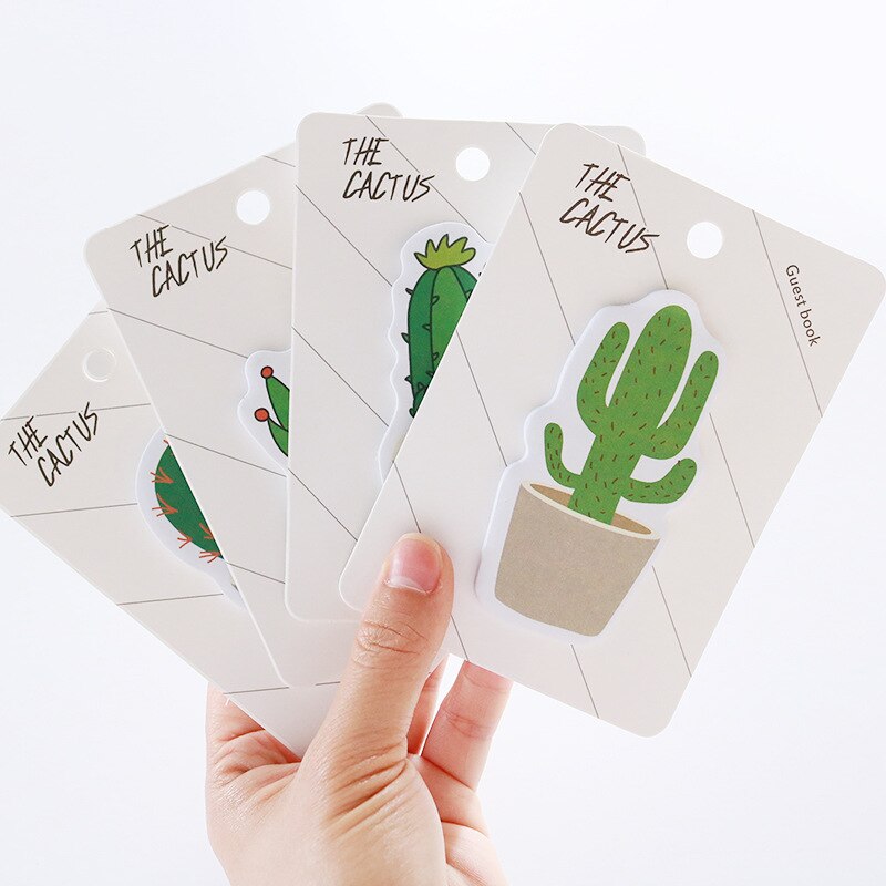 CXZY leuke Cactus sticky note kawaii index tabs me... – Grandado