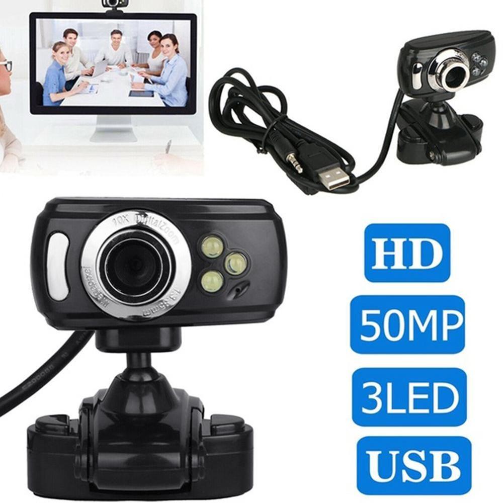 D Webcam 50 Megapixel Web Cam With Mic Webcam With... – Grandado