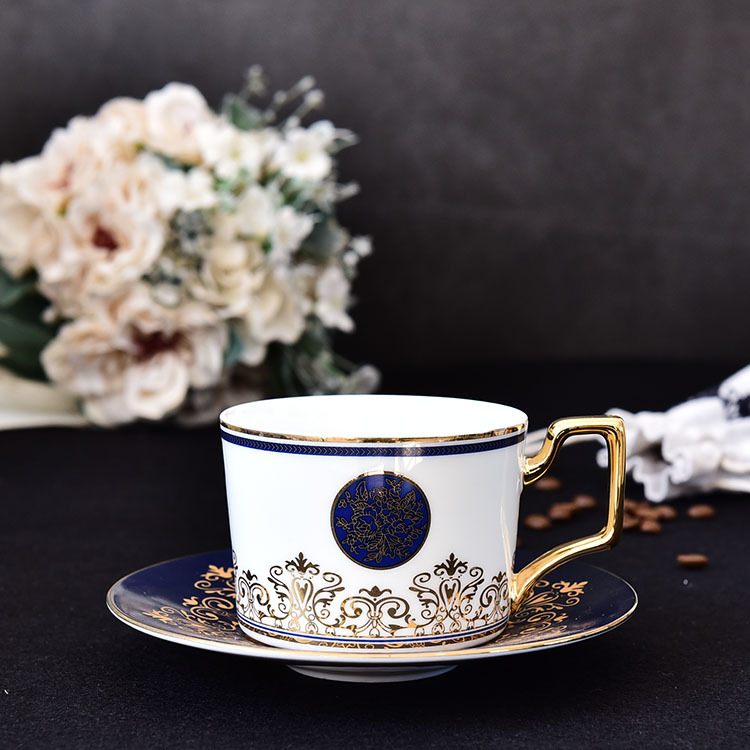 Golden Top Grade Bone China Coffee Cup Luxury Euro... – Grandado