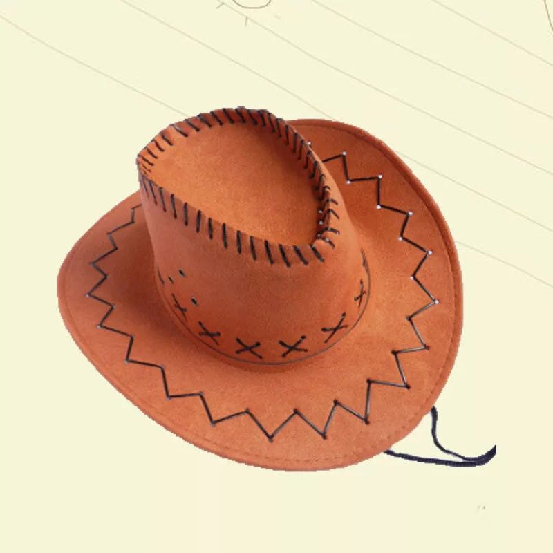 Unisex Cowboy Hat Suede Look Wild West Fancy Dress... – Vicedeal