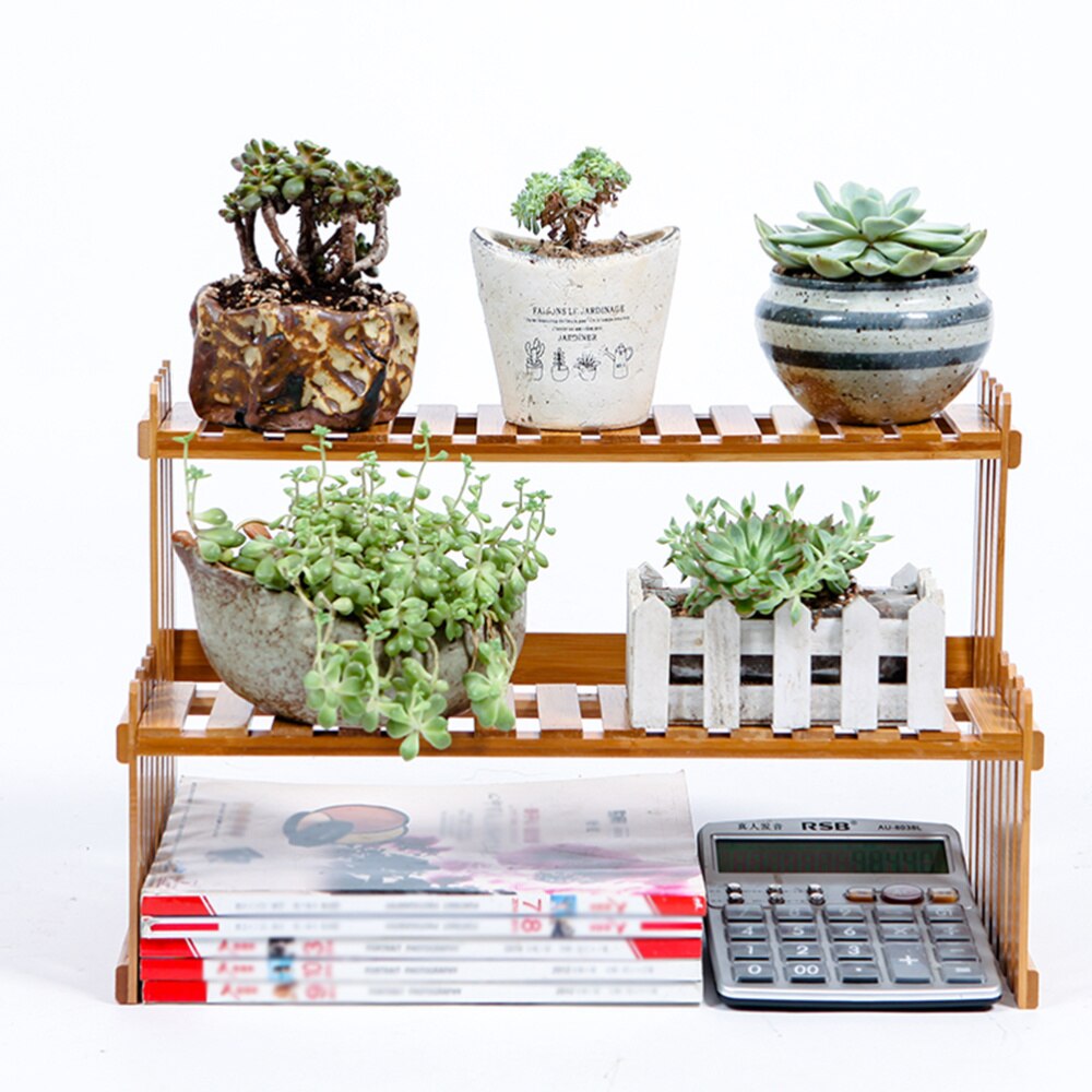 Wooden Flower Shelf Succulent Plant Rack for Indoo... – Vicedeal
