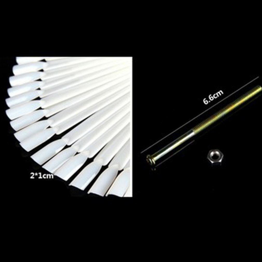 50/Set Nail Art Tips Display Practice Sticks Fan S... – Grandado