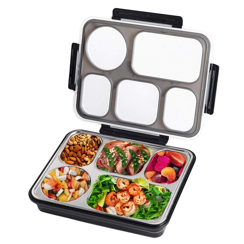 Lunch Bento Box Insulated Stainless Steel Square F... – Grandado
