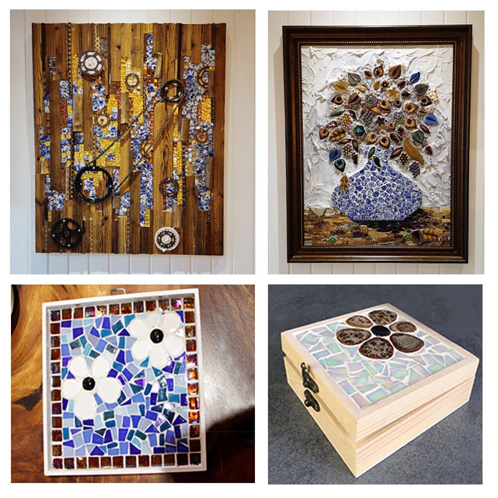 100g High Fired Ceramic Tiles Marble Pattern Mosai... – Grandado