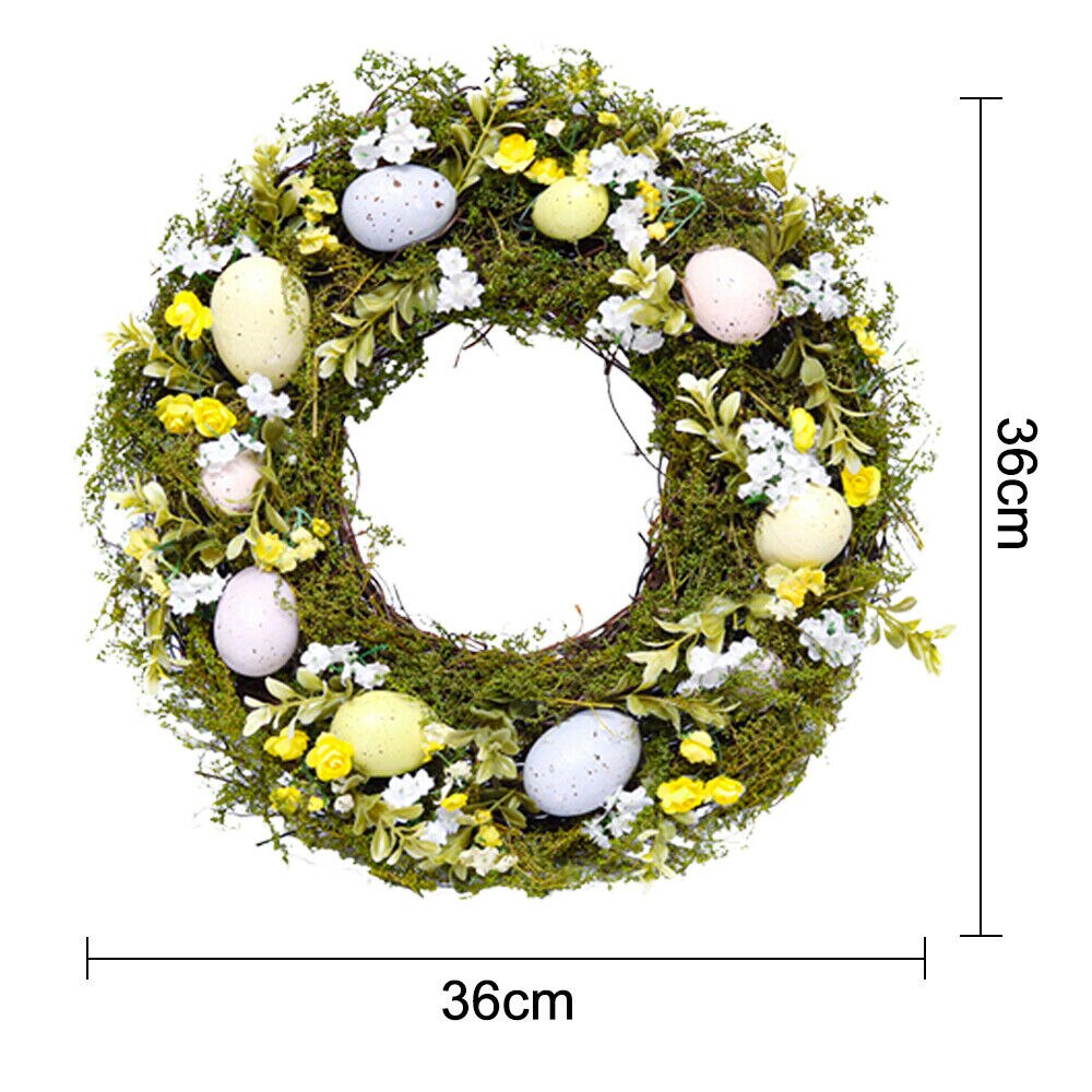 Easter Wreath Spring Summer Wreath With Colorful E... – Grandado