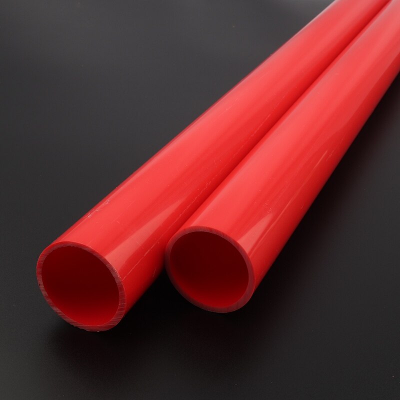 1/5pcs Tube 50cm O.D 20~50mm Red PVC Pipe Hi Water... – Grandado