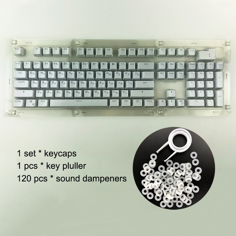 Russian Keycaps for Mechanical Keyboard Compatible... – Vicedeal