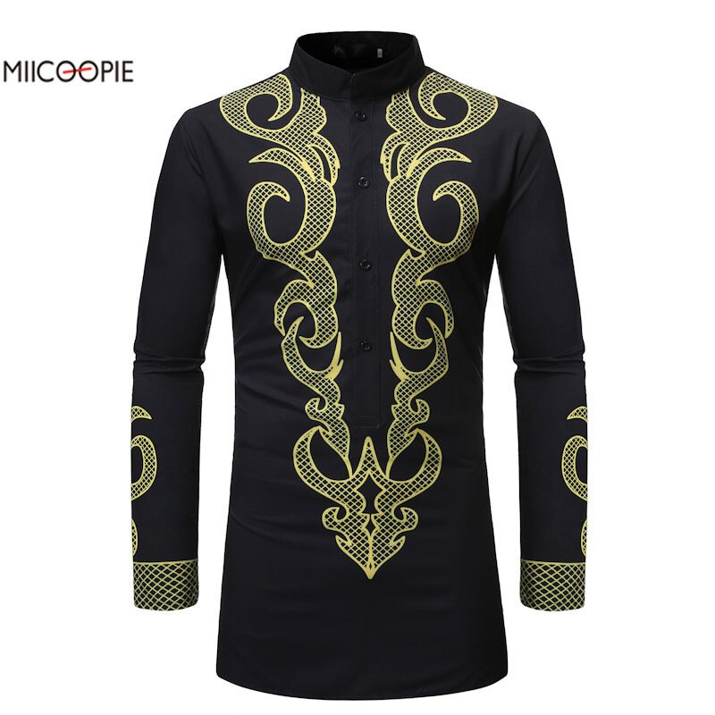 Mannen Western Denim Mode Geborduurde Shirt Slim C... – Vicedeal