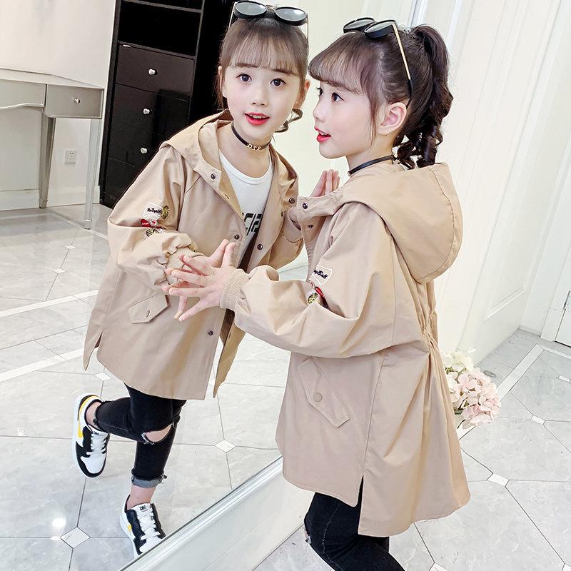 Girls Trench Coats Teenage Windbreaker Autumn Embr... – Grandado