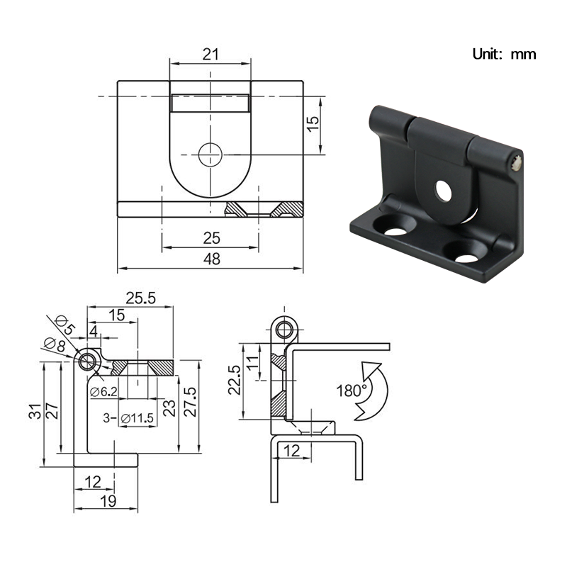 Zinc Alloy Detachable Hinge Industrial Electrical ... – Grandado