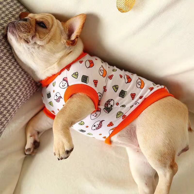 Dog Clothes Vest Foods Printing Pet Clothing Small... – Grandado