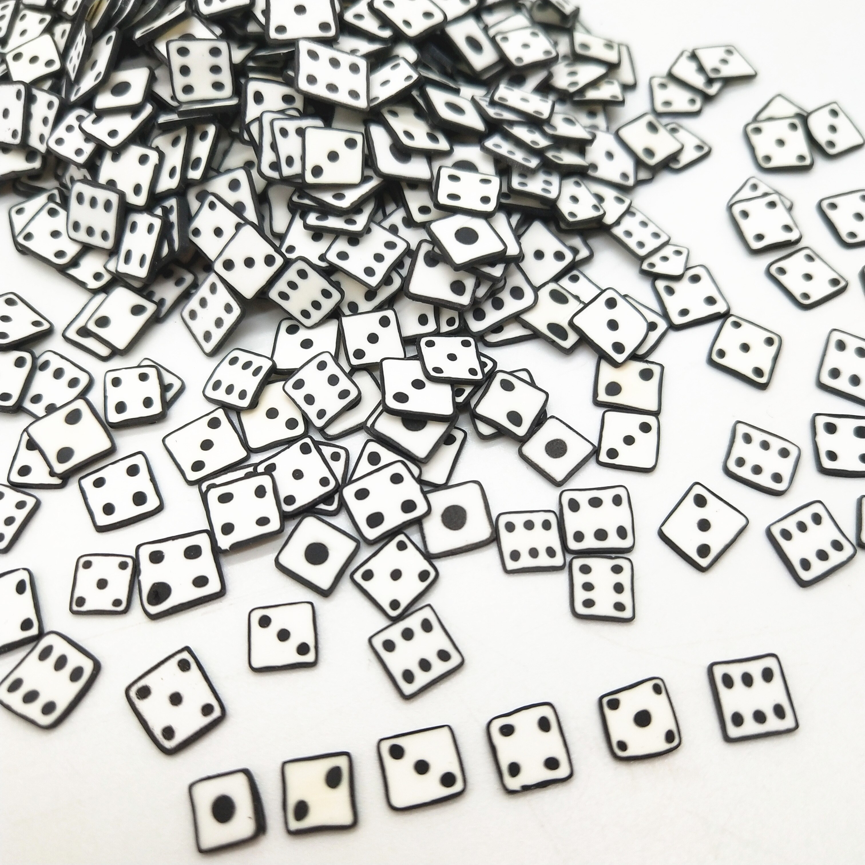 20g/lot Dices Playing Games Polymer Clay for DIY C... – Grandado