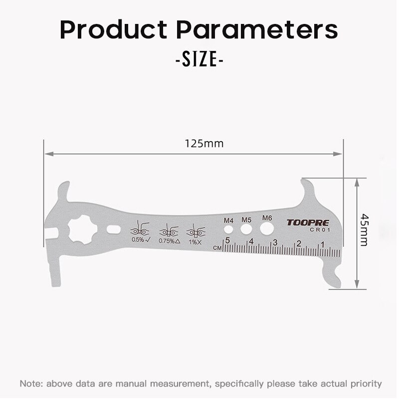 TOOPRE Mountain Bike Chain Measuring Ruler Caliper... – Vicedeal