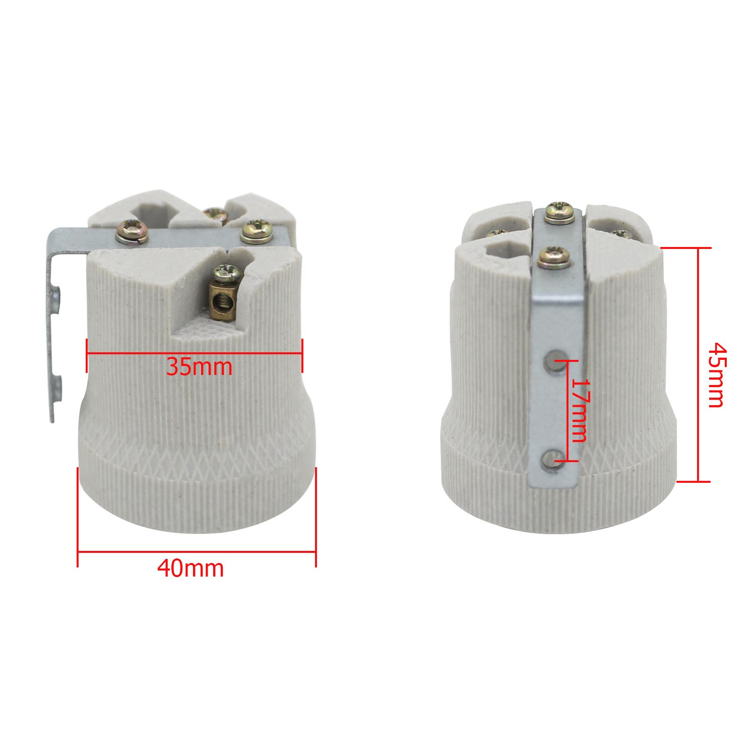 e27 ceramic light bulb holder lamp base holder scr... – Grandado