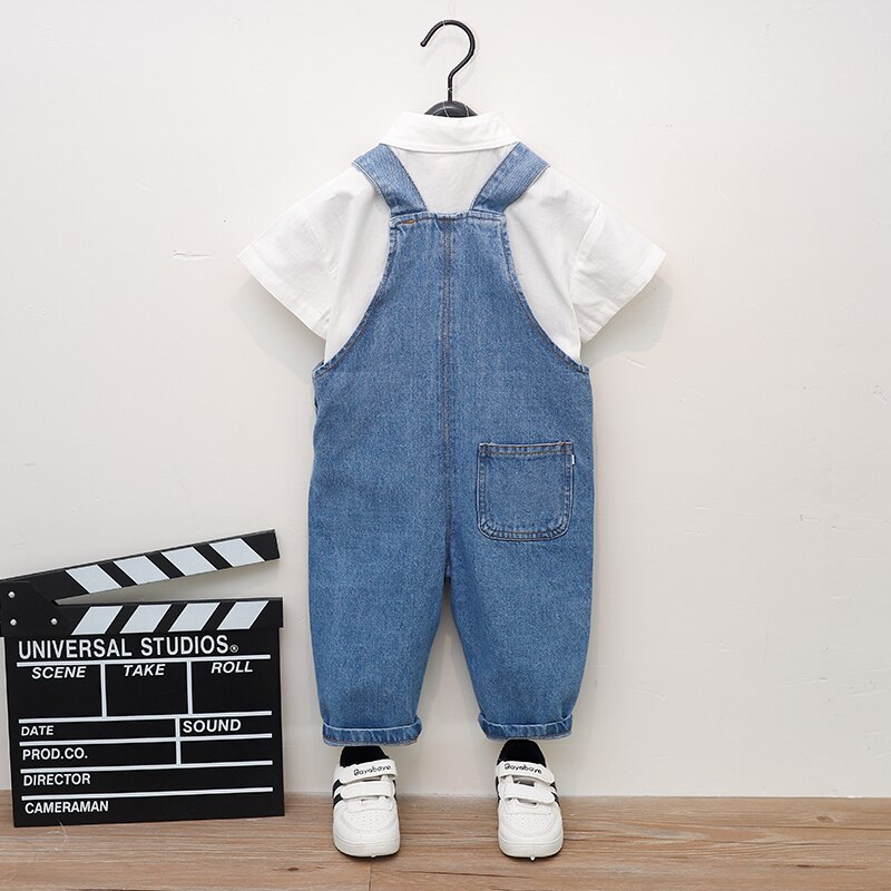 Boys Overalls Jeans Spring Kids Clothing Denim Ove... – Grandado