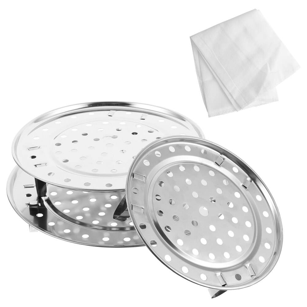 1 Set Van Praktische Dampende Schotel Stoomboot Ra... – Vicedeal