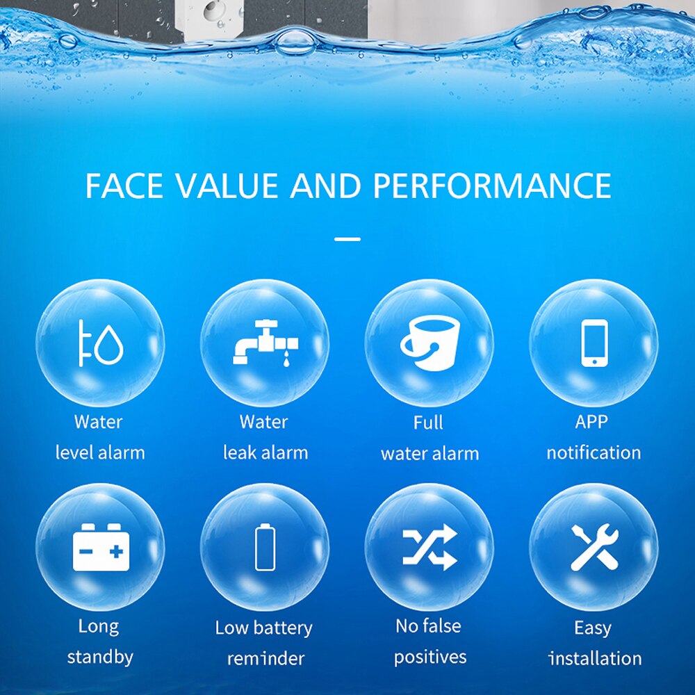 Tuya Smart APP WIFI Water Level Water Leak Full Wa... – Vicedeal
