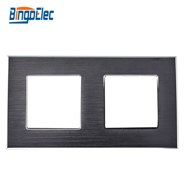 Three color to choose double aluminum socket frame... – Vicedeal