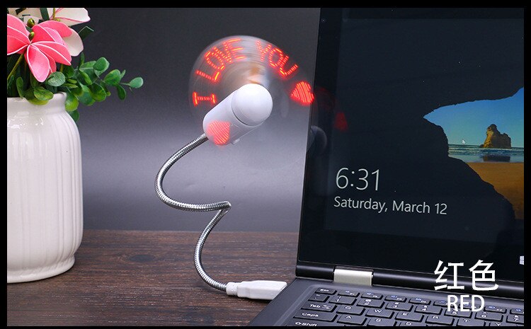 1PC USB Gadget Mini Fan Flexible LED Light USB Fan... – Grandado