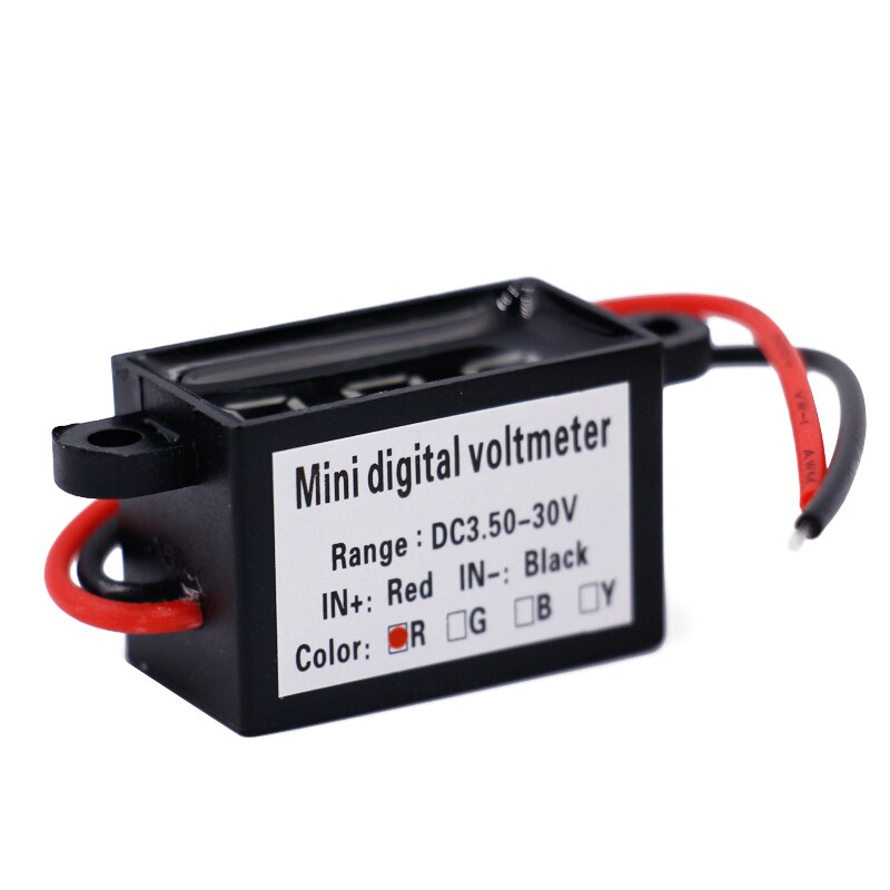 Waterproof 0.28 DC 3.5-30V Mini LED Digital Voltme... – Grandado