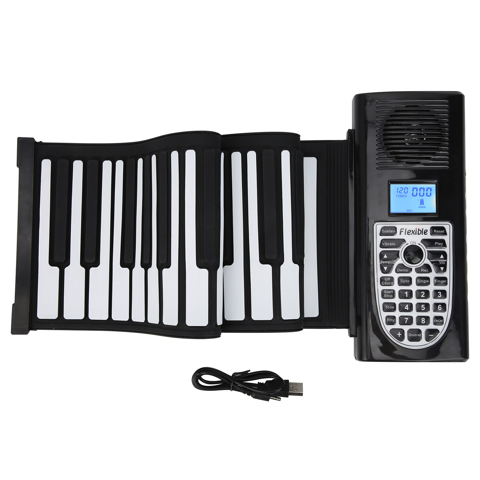 Soft Keyboard Piano 49-Key Roll Up Elektronische M... – Grandado