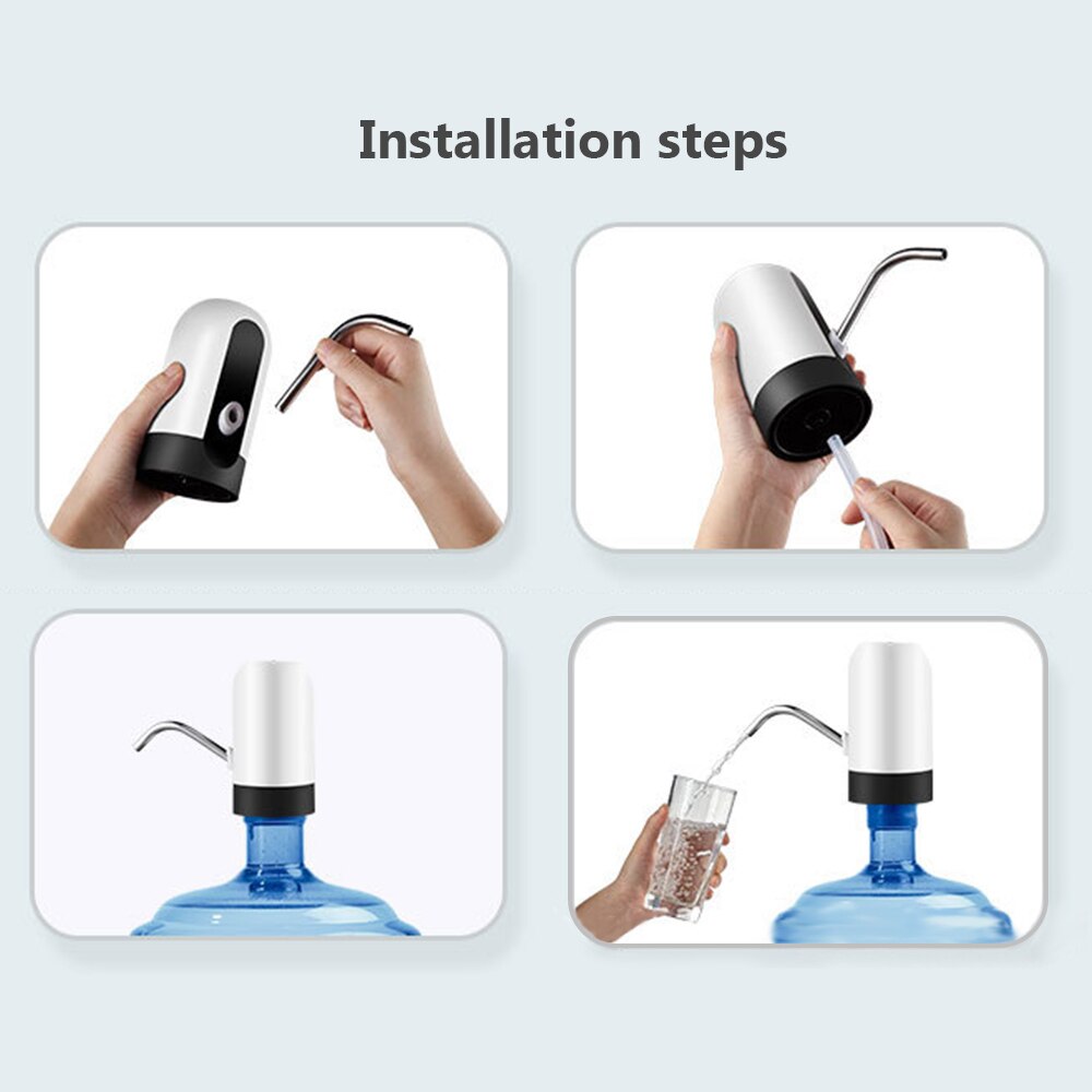 Draagbare Electirc Water Fles Pomp Water Dispenser... – Grandado