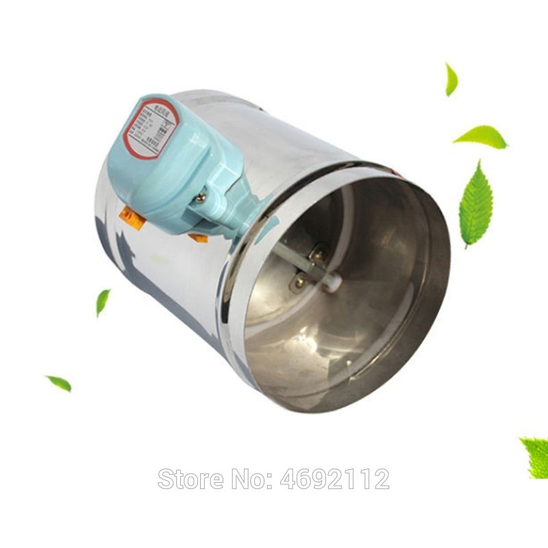 100mm stainless steel air damper valve HVAC electr... – Grandado
