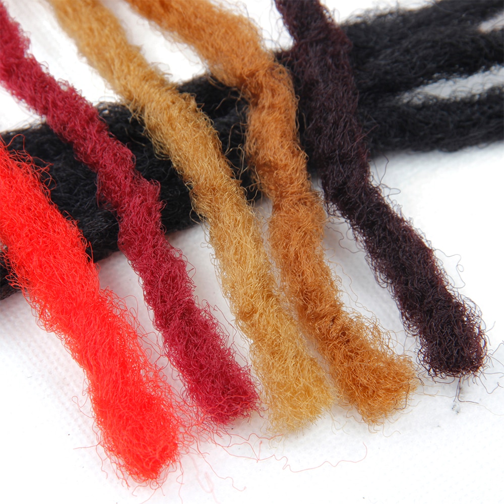 Synthetic Dread locks Soft Hair Black Red Brown Go... – Vicedeal