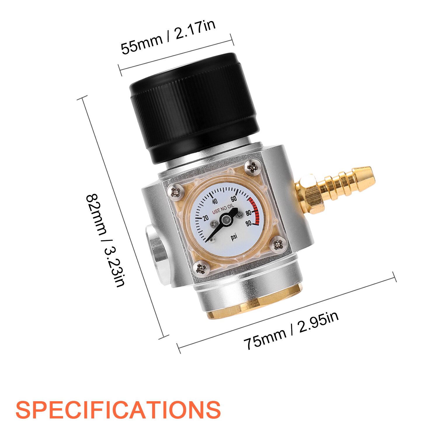 Sodastream CO2 Mini Gas Charger 0-90 PSI Gauge Gas... – Grandado