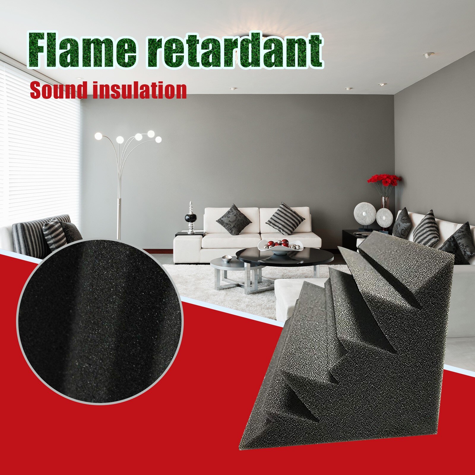 24 PCS Acoustic Foam Stop Absorption Sponge Studio... – Grandado