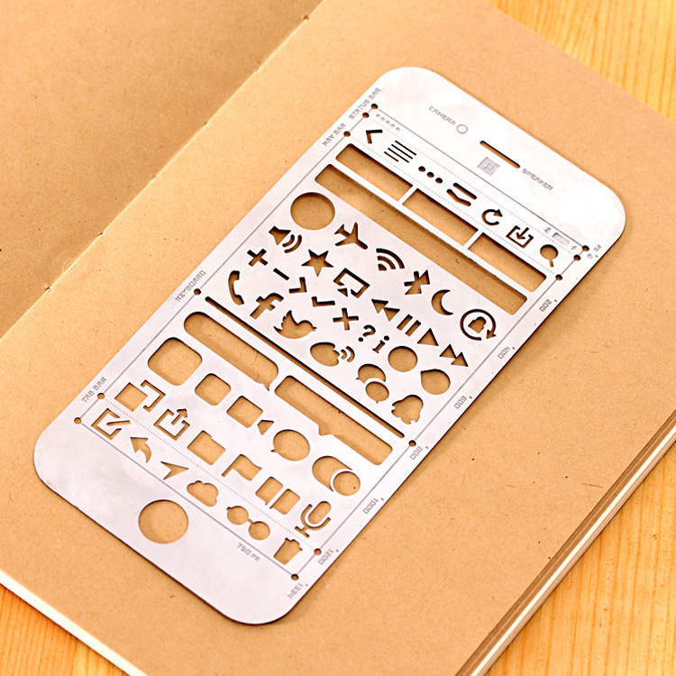phone 6S WEB UI life Cutout Drawing Stencils Metal... – Vicedeal