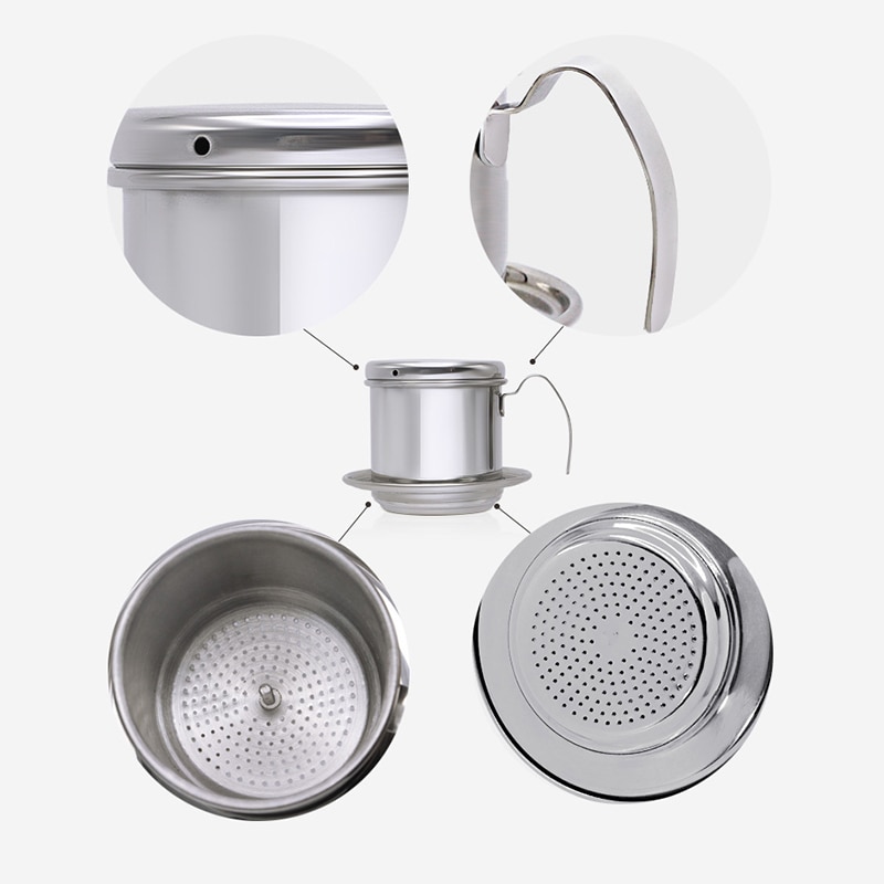 Stainless Steel Drip Coffee Maker moka Pot Coffee ... – Vicedeal