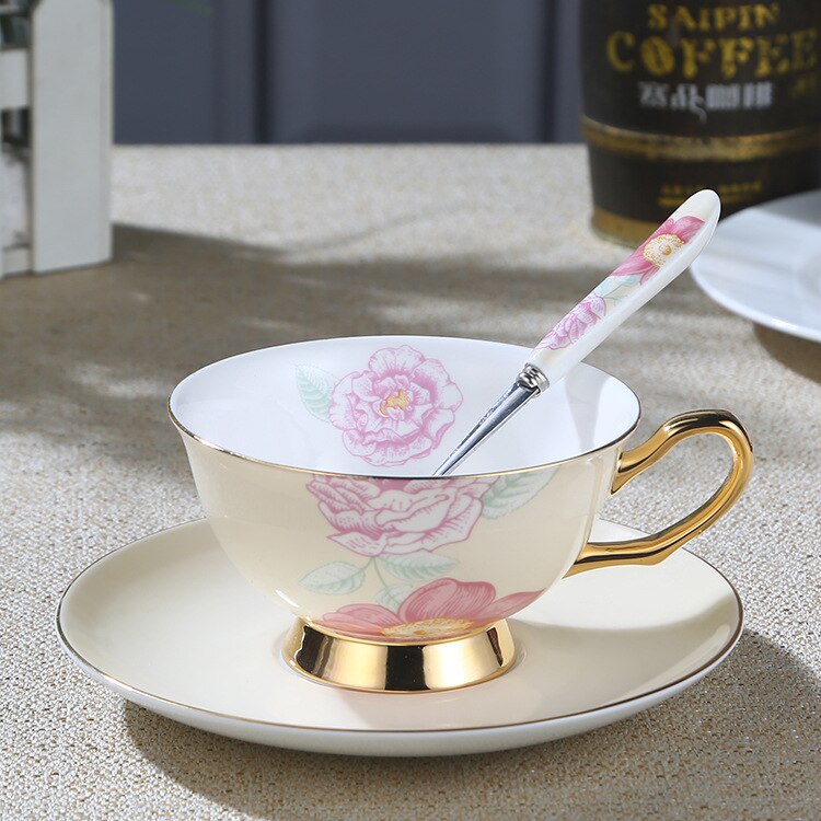 European style fruit flower tea cup household cera... – Vicedeal