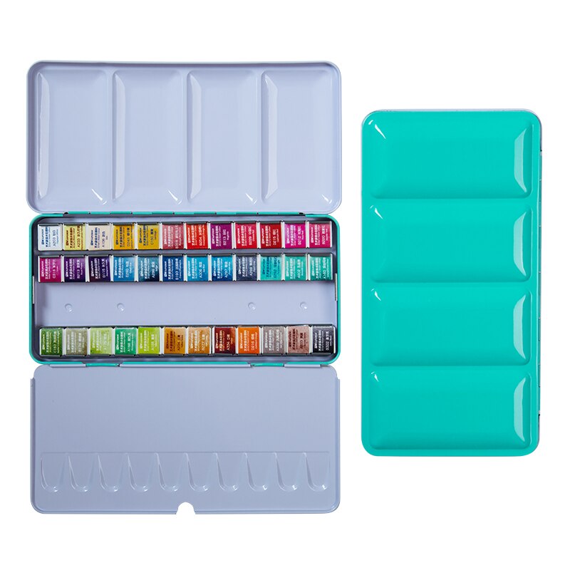 Superior 12/24/36/48 colors Watercolor Paint Solid... – Vicedeal