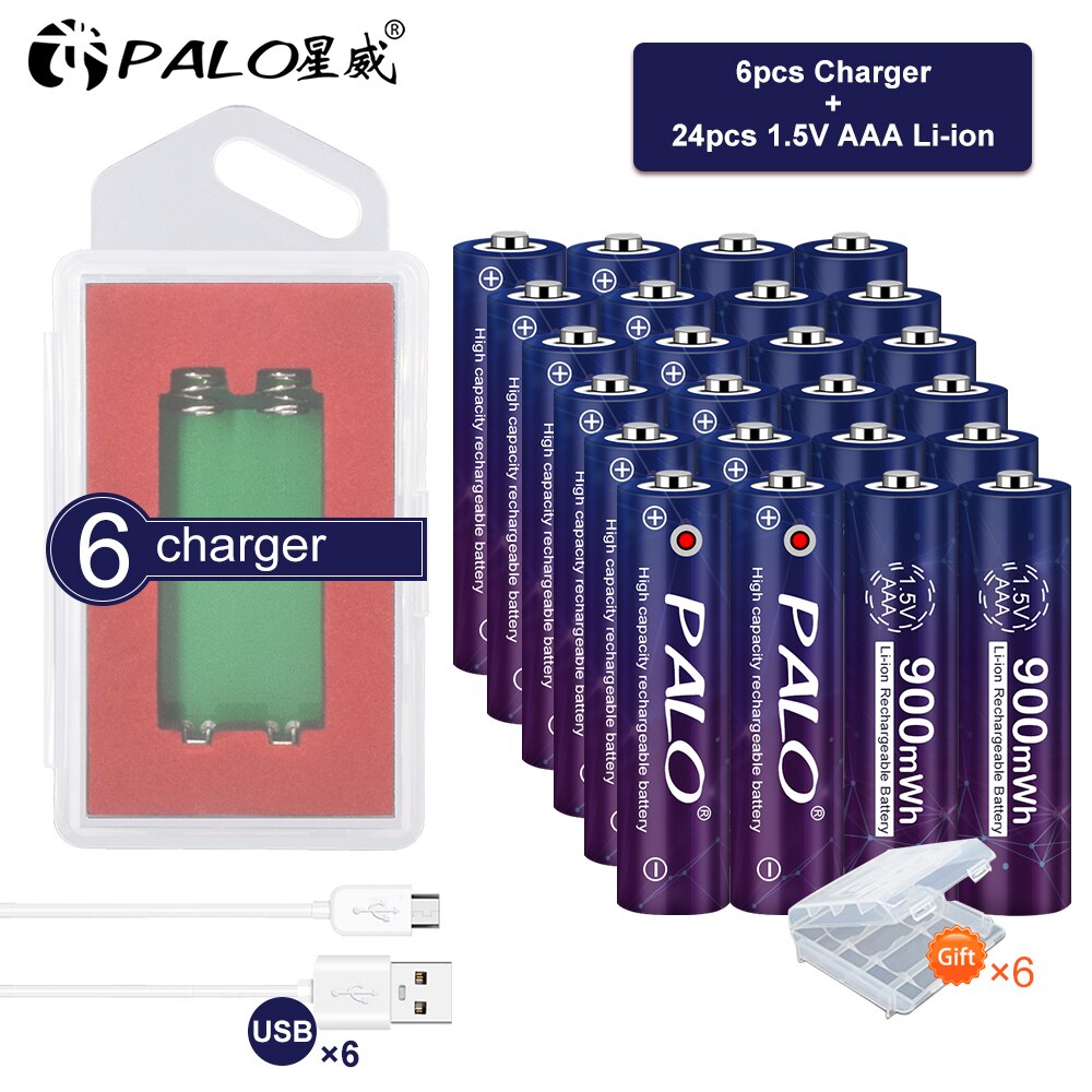 Palo 100% Originele 900mWh 1.5V Aaa Polymeer Aaa L... – Grandado