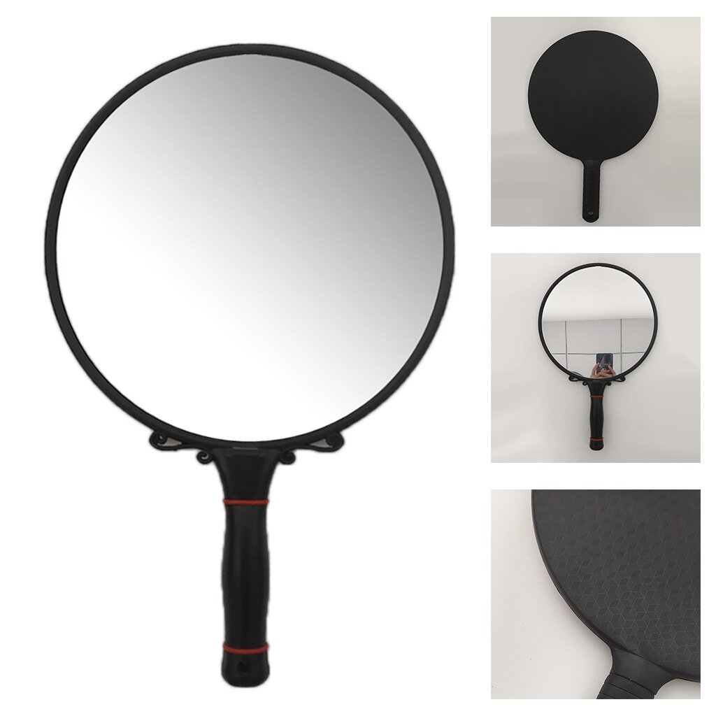 Round Hand Mirror Makeup Large Handheld Mirror wit... – Grandado